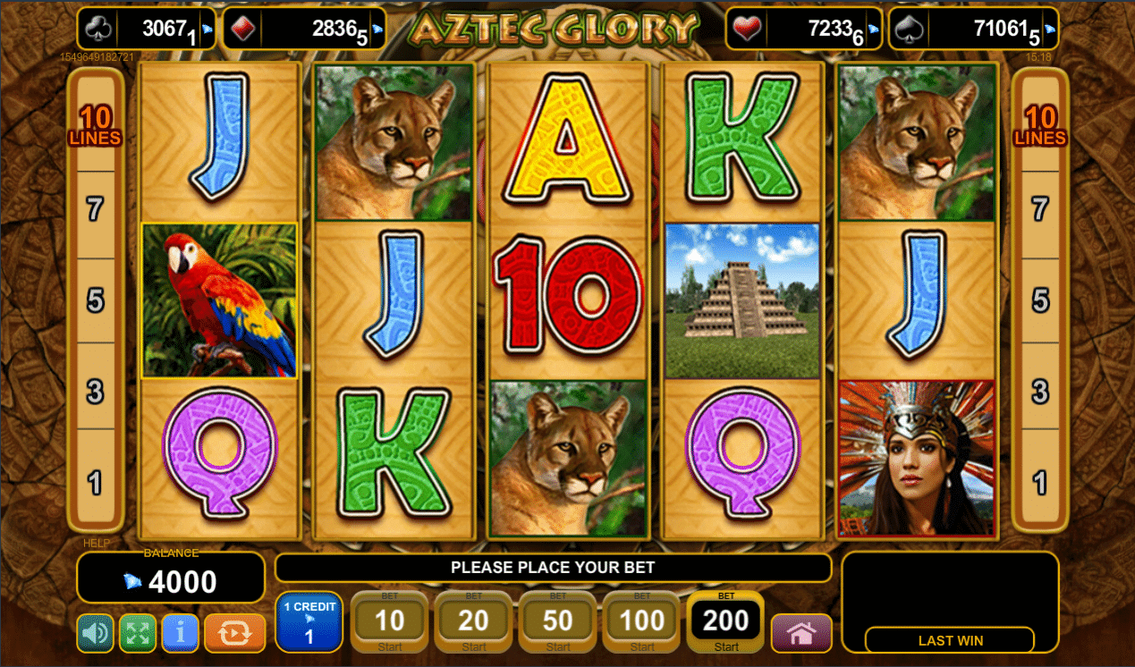 Play Aztec Glory • for Free • Online • kazinoigri.com