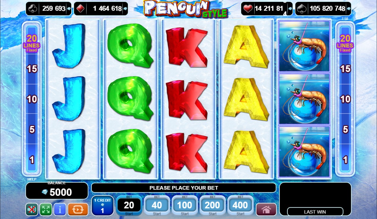 Играйте ротативка ᐉ Penguin Style • Безплатно онлайн